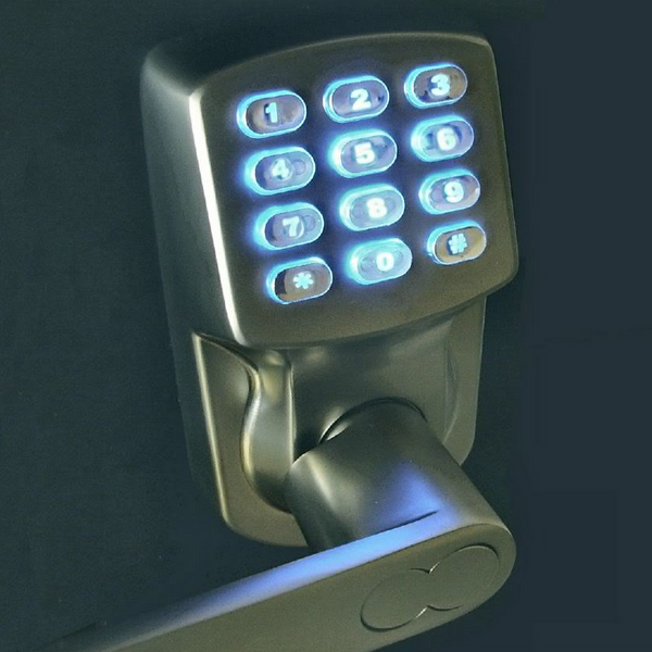 AN Electronic Keyless Door Lock Satin Nickel Finish – safesetc